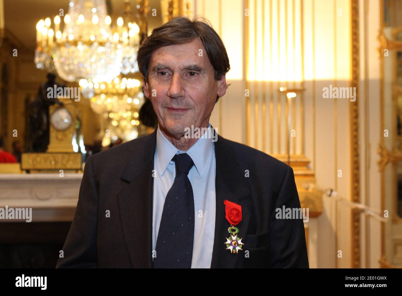 Jean-Pierre Guerin poses for photos after he was made 'Officier de l ...