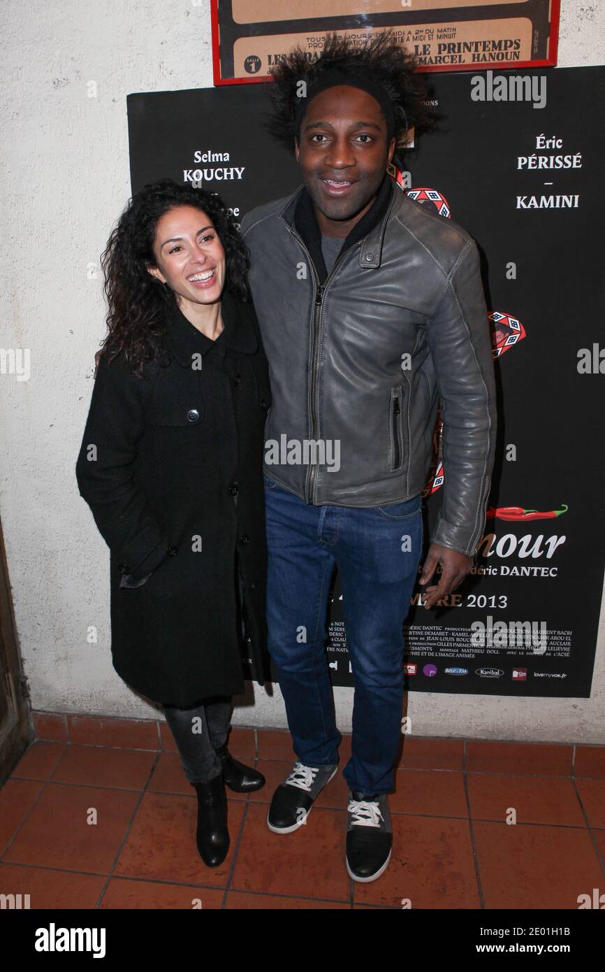 Selma Kouchy and Kamini attending the premiere of the film Harissa Mon ...