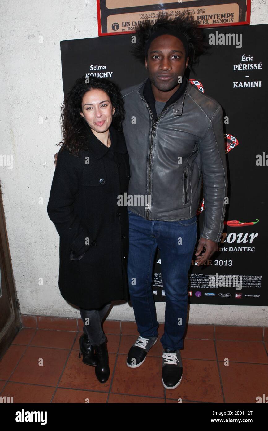 Selma Kouchy and Kamini attending the premiere of the film Harissa Mon ...
