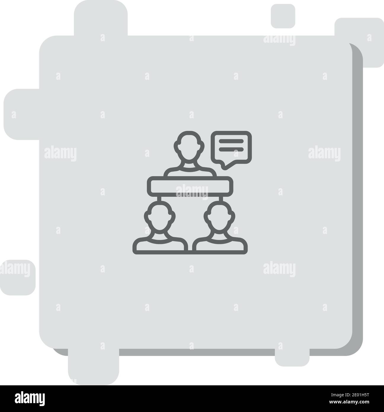 meeting vector icon modern simple vector illustration Stock Vector ...