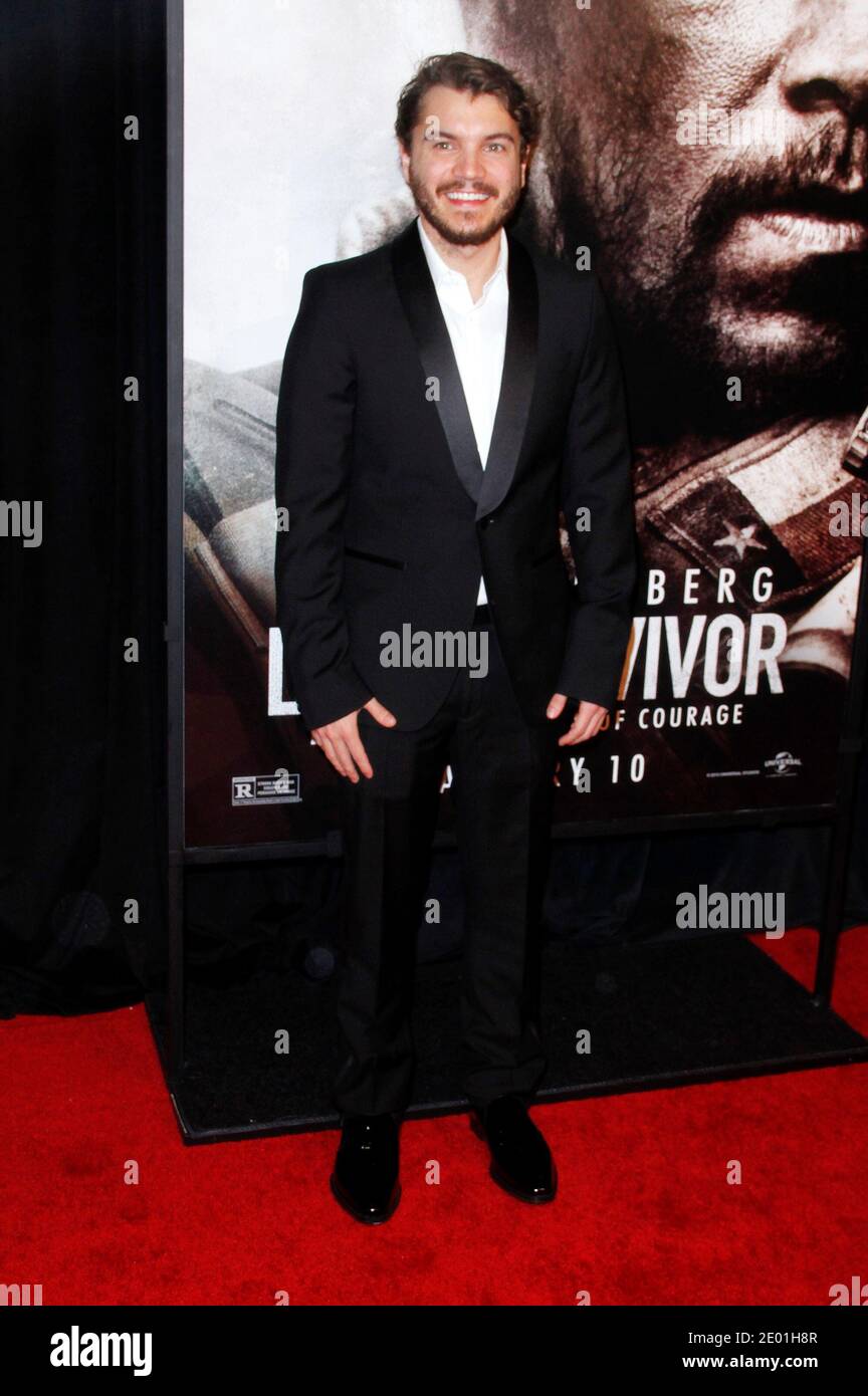 Emile Hirsch attends the 'Lone Survivor' premiere at The Ziegfeld ...