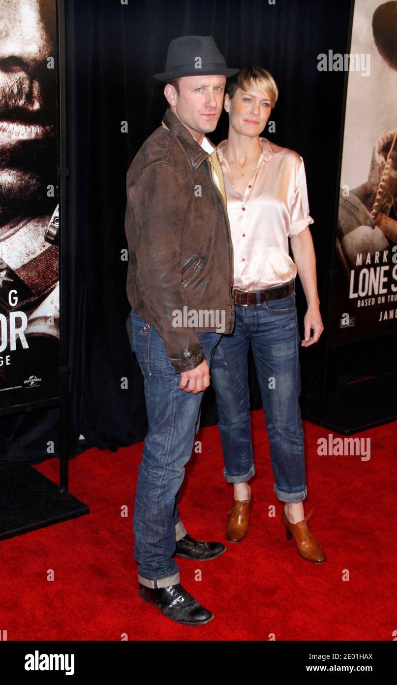 Ben Foster and Robin Wright attend the 'Lone Survivor' premiere at The ...