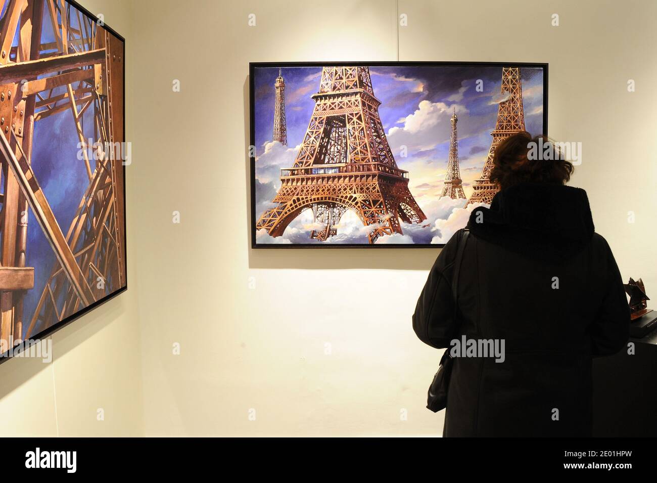 Exclusive - General atmosphere during the 'Eiffel by Fifax' exhibition ...