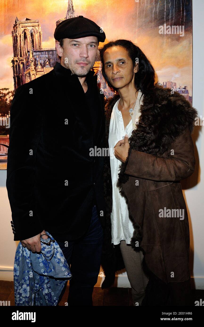 Exclusive - Vincent Perez and Karine Silla attending the 'Eiffel by ...