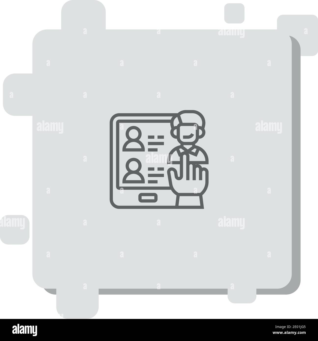 online recruitment vector icon modern simple vector illustration Stock ...