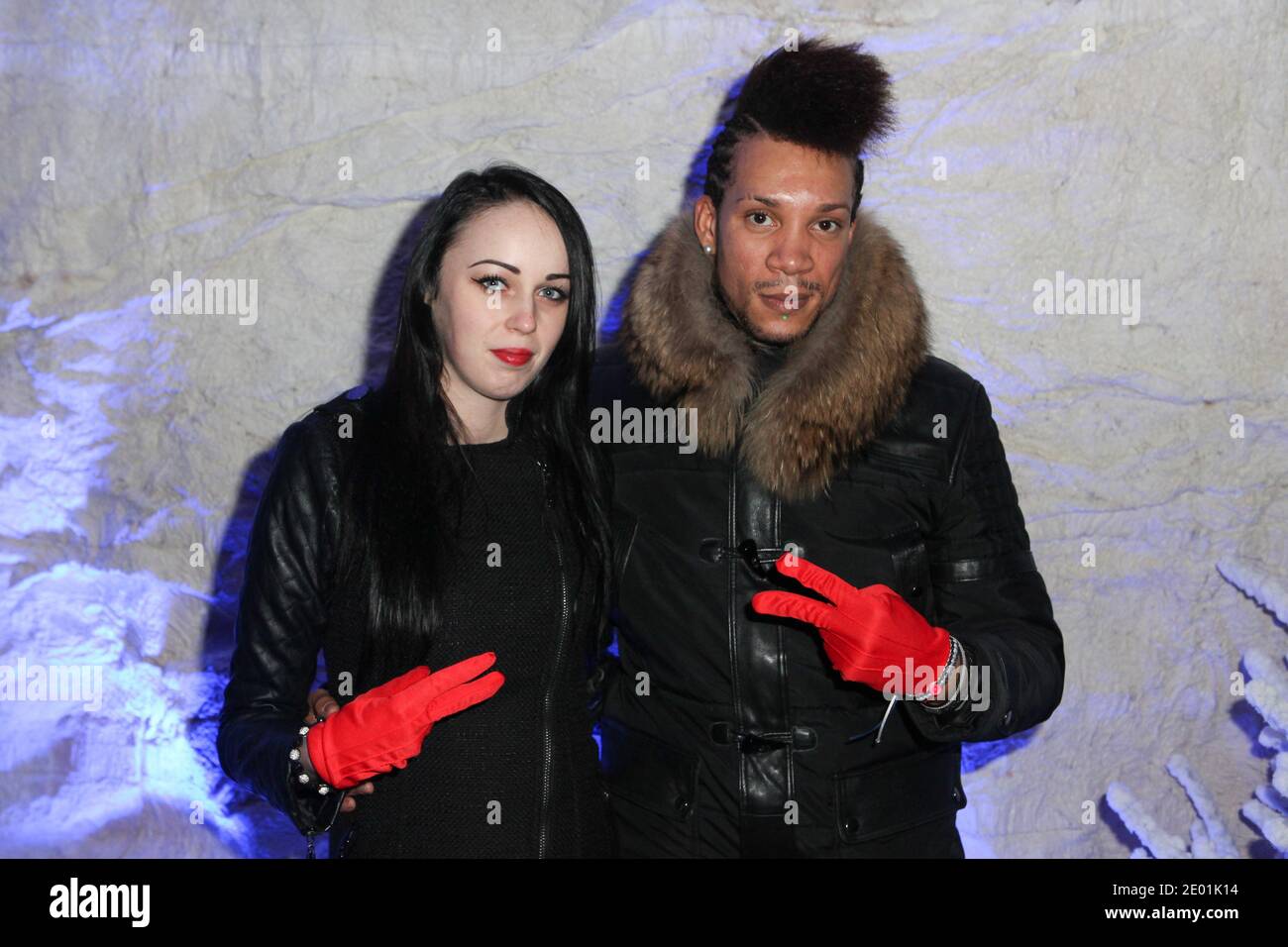 Sabrinaa Krup's and Chris V attending the 'Ce Soir Je Dine Avec' 2 ...