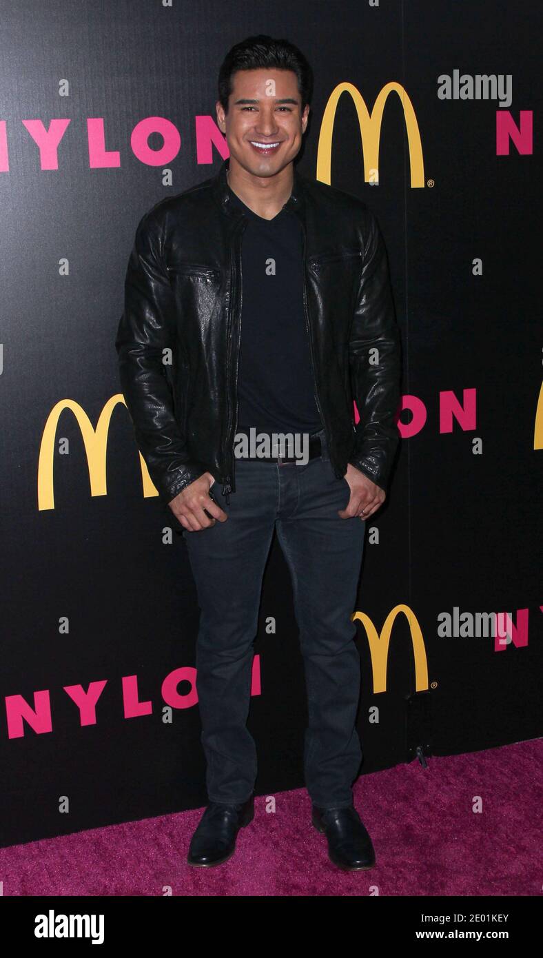 Mario Lopez attending Nylon Magazine's December issue party at Stage ...