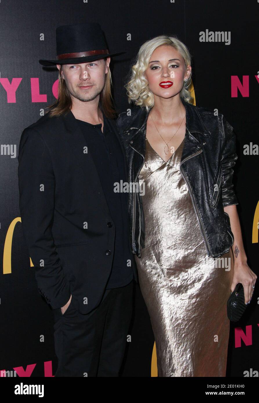 Bobby Alt, Caroline D'Amore attending Nylon Magazine's December issue ...