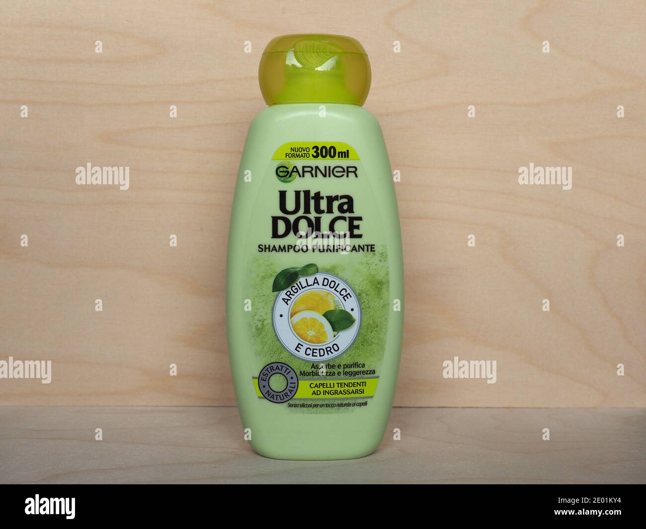 PARIS, FRANCE - CIRCA DECEMBER 2020: Bottle of Garnier soft clay and ...