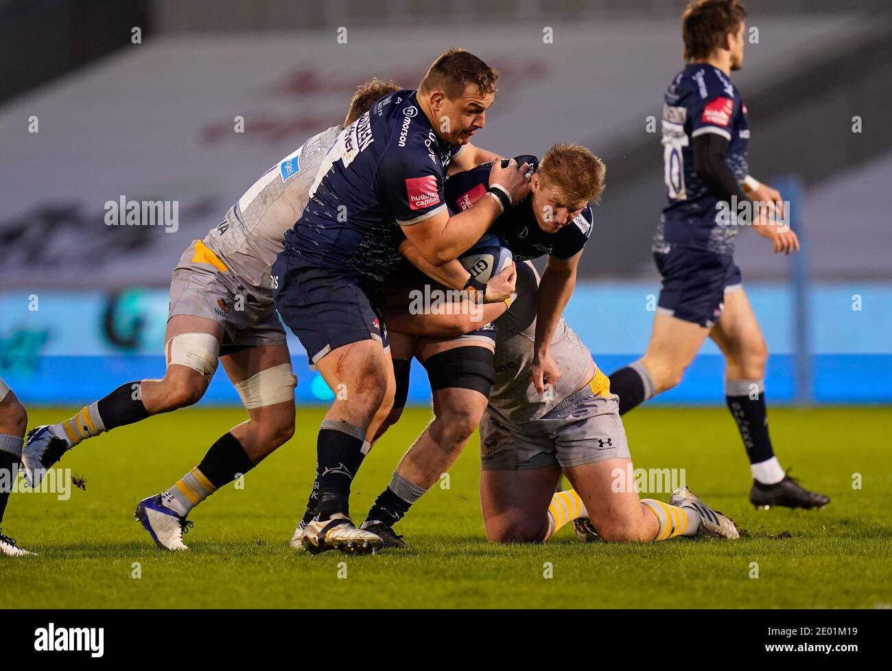 Sale Sharks lock Matt Pothleswaite and Sale Sharks prop Coenie ...