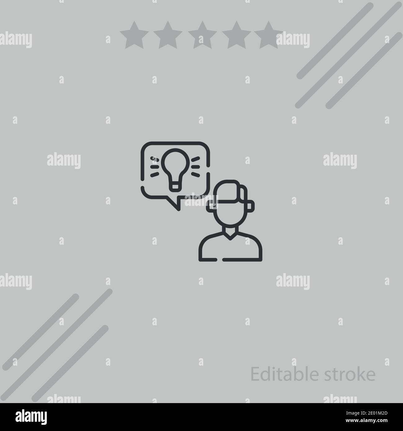 idea vector icon modern simple vector illustration Stock Vector Image ...