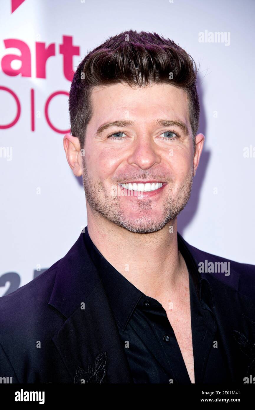 Robin Thicke attends KIIS FM’s Jingle Ball 2013 at Staples Center on ...