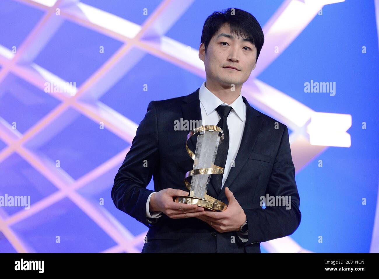 Lee Su-Jin receives the Golden Star award during the 13th Marrakech ...