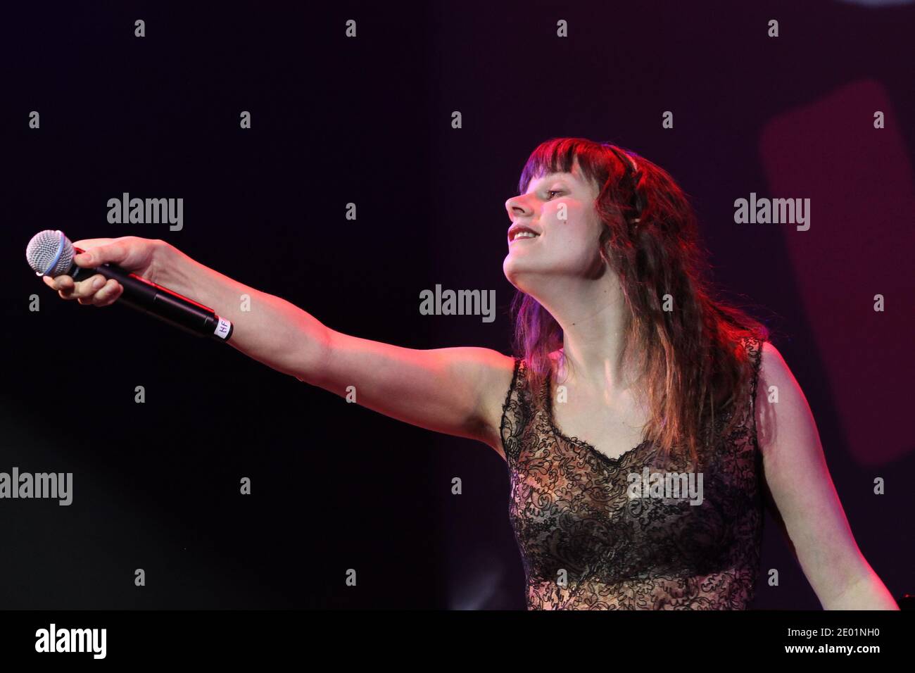 Camille performing live during the 'France Inter's 50th Anniversary ...