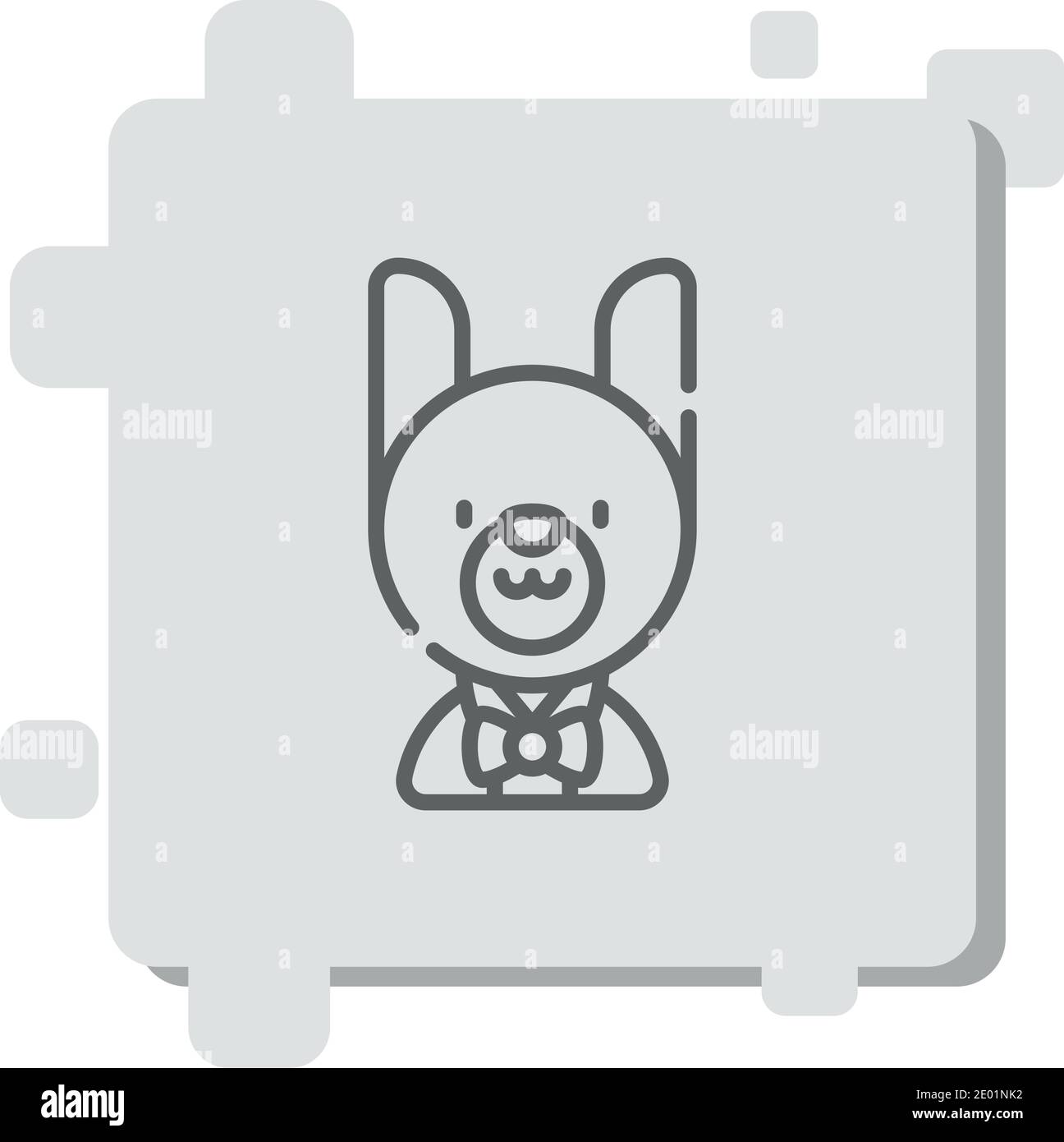 white rabbit vector icon modern simple vector illustration Stock Vector ...