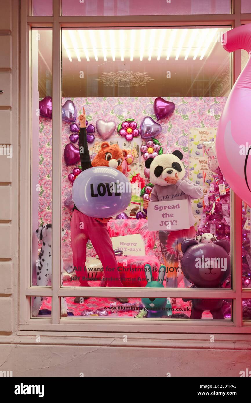 London, UK. 19 Dec 2020. Interactive art installation 'All I want for ...