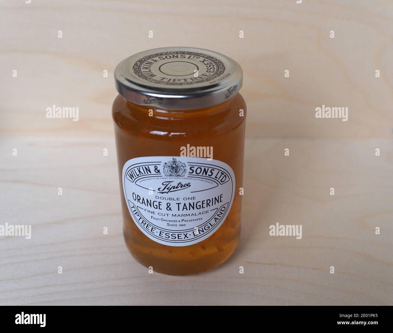 TIPTREE, UK - CIRCA DECEMBER 2020: Jar of Wilkin and Sons orange and ...