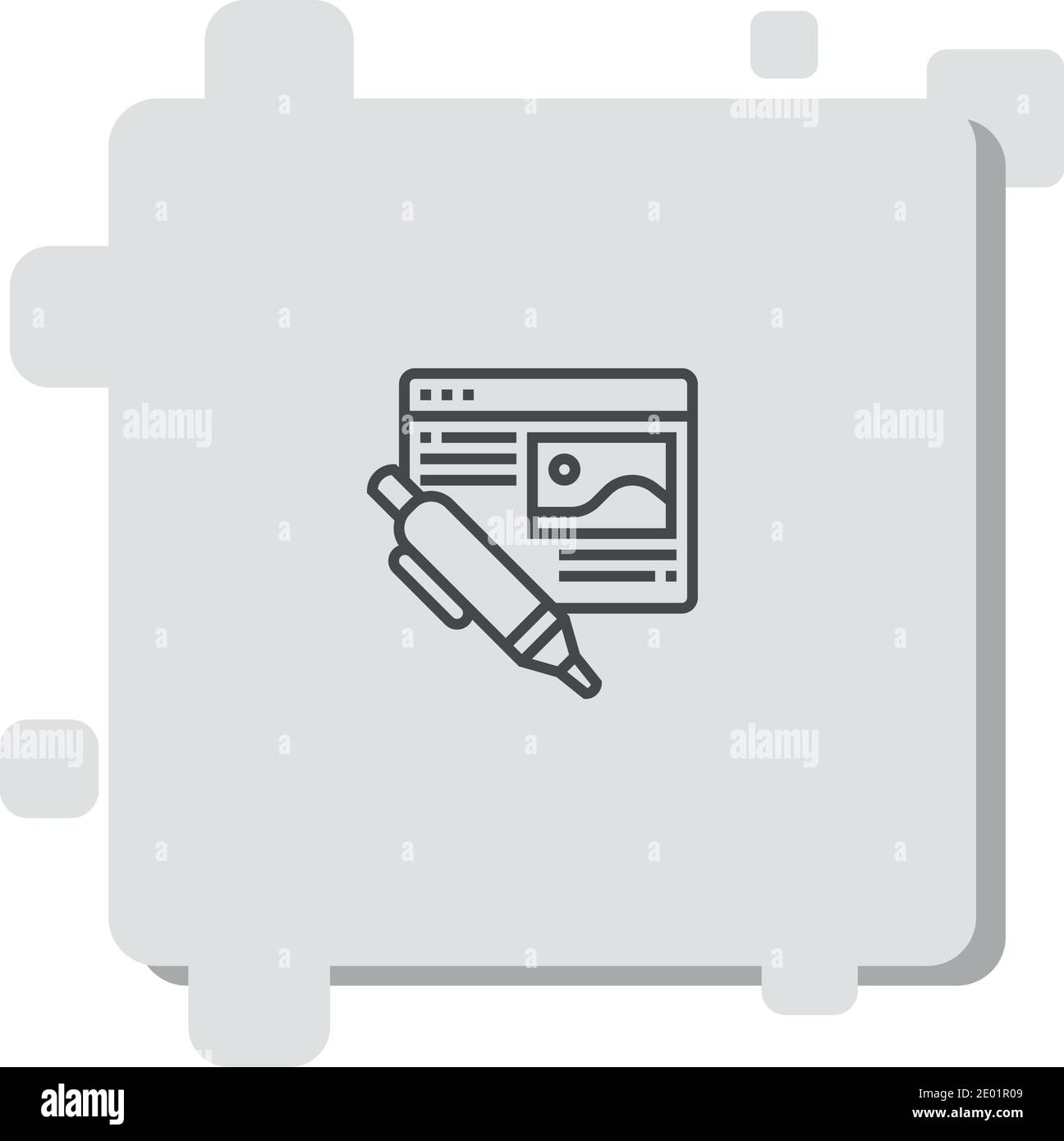 blog vector icon modern simple vector illustration Stock Vector Image ...