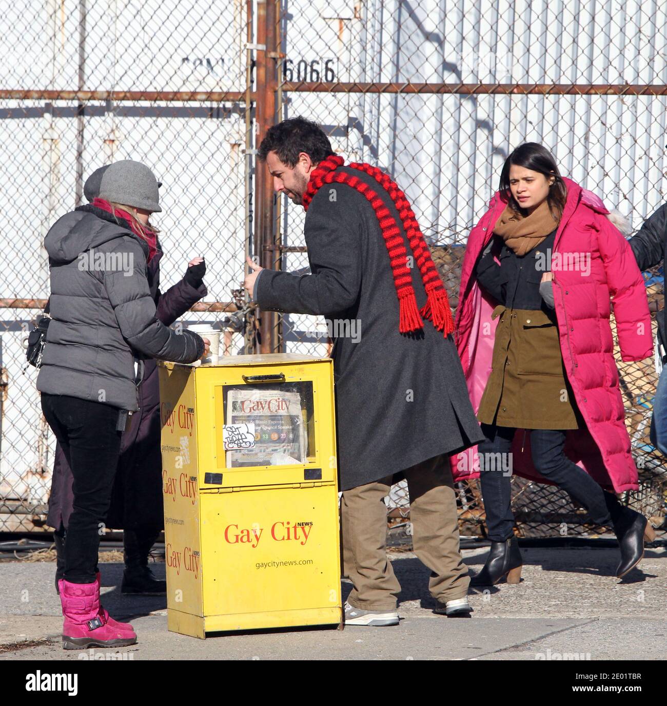 Filming on the set of her new movie s hi-res stock photography and ...