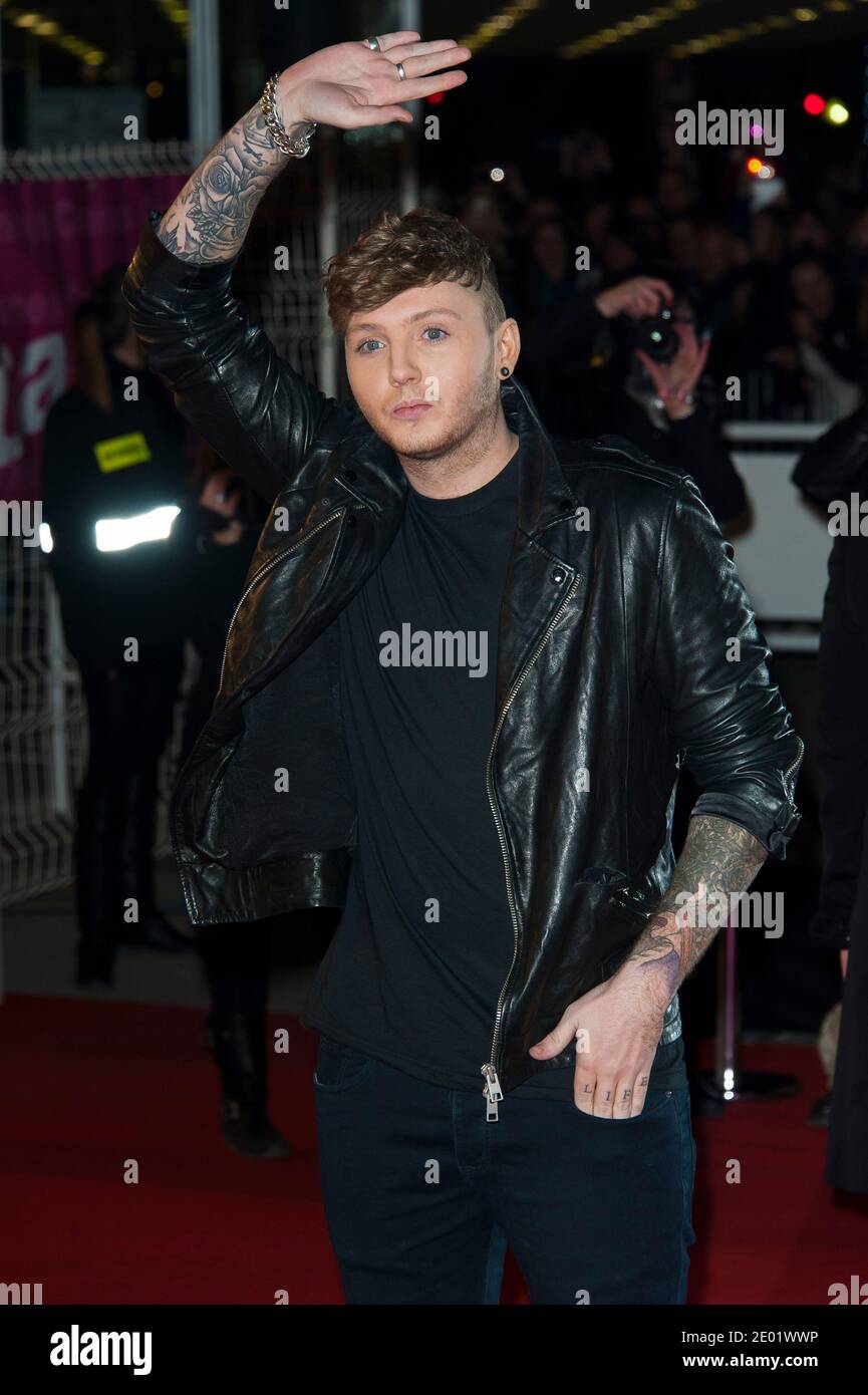 James Arthur arriving to the 2014 NRJ Music Awards ceremony held at the ...