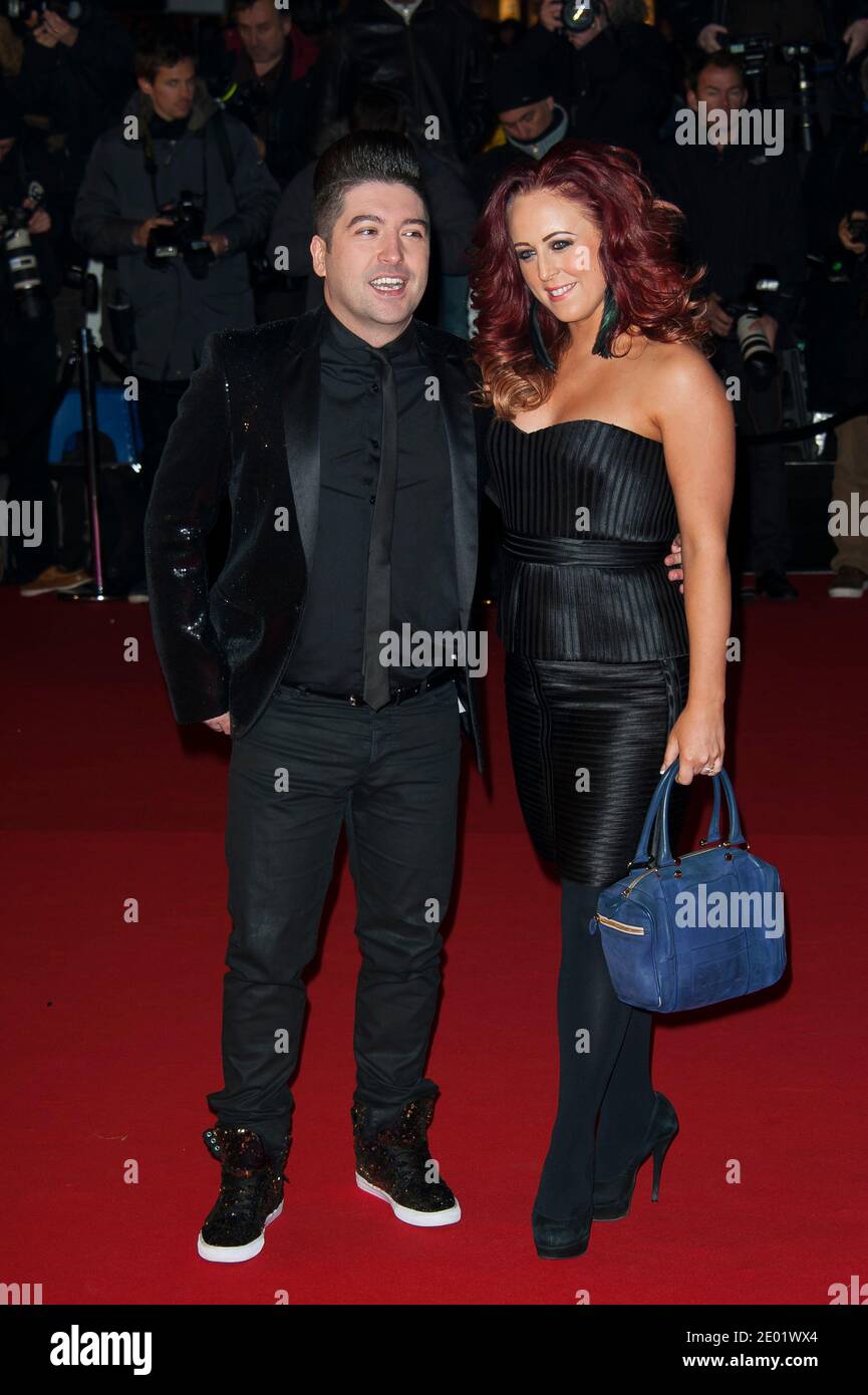 Chris Marques and Jaclyn Spencer arriving to the 2014 NRJ Music Awards ...
