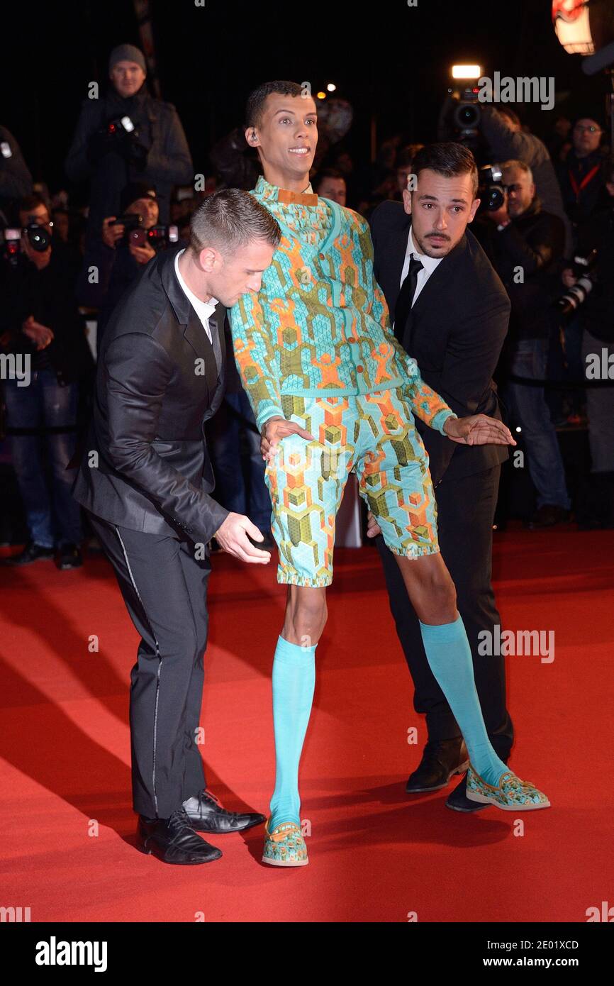 Stromae attending the 15th NRJ Music Awards held at the Palais des ...