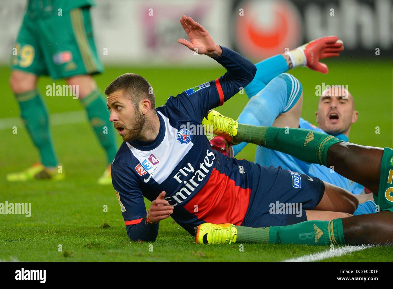 PSG's Jeremy Menez during the League Cup 1/8 of final soccer match ...
