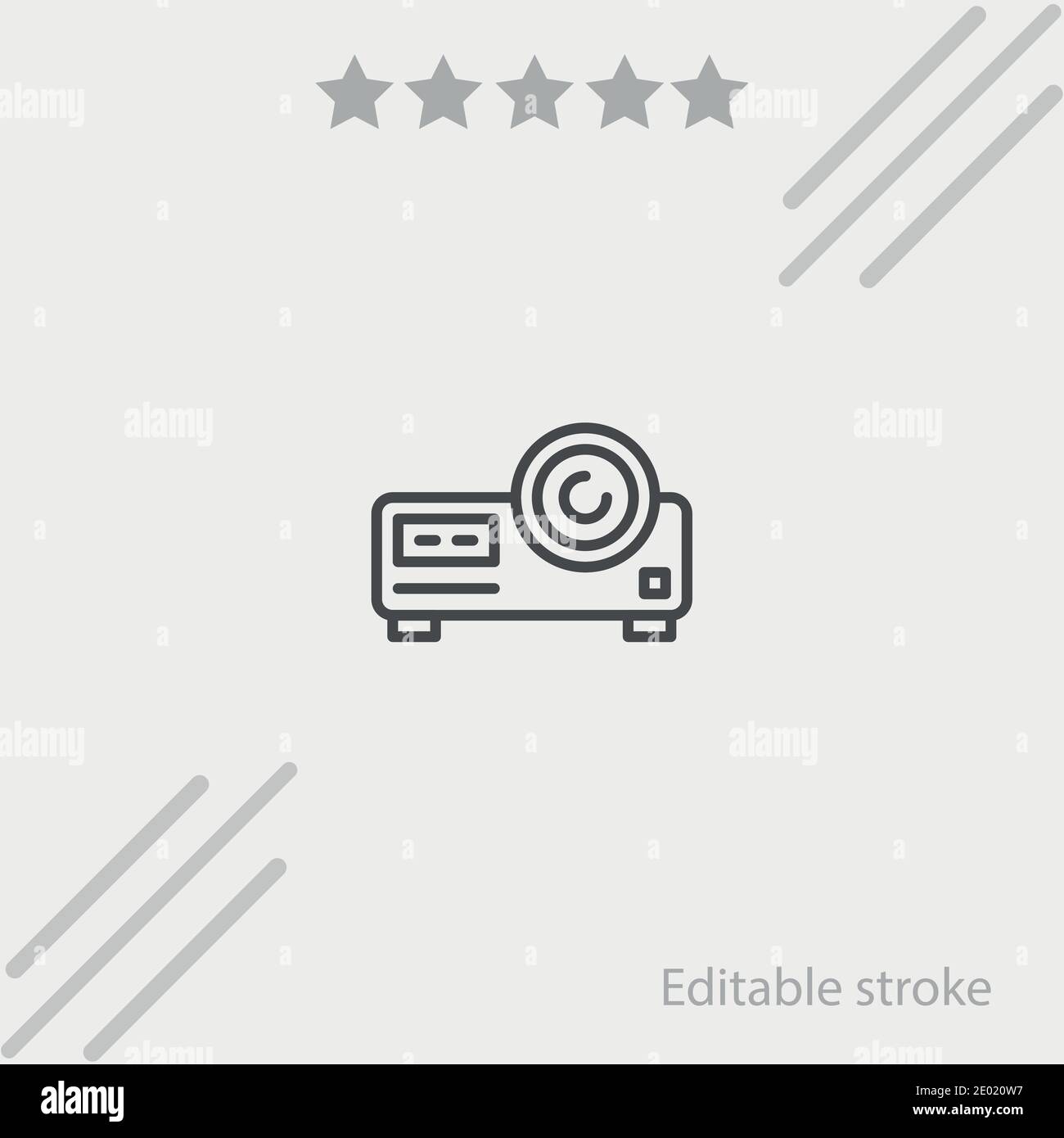 projector vector icon modern simple vector illustration Stock Vector ...