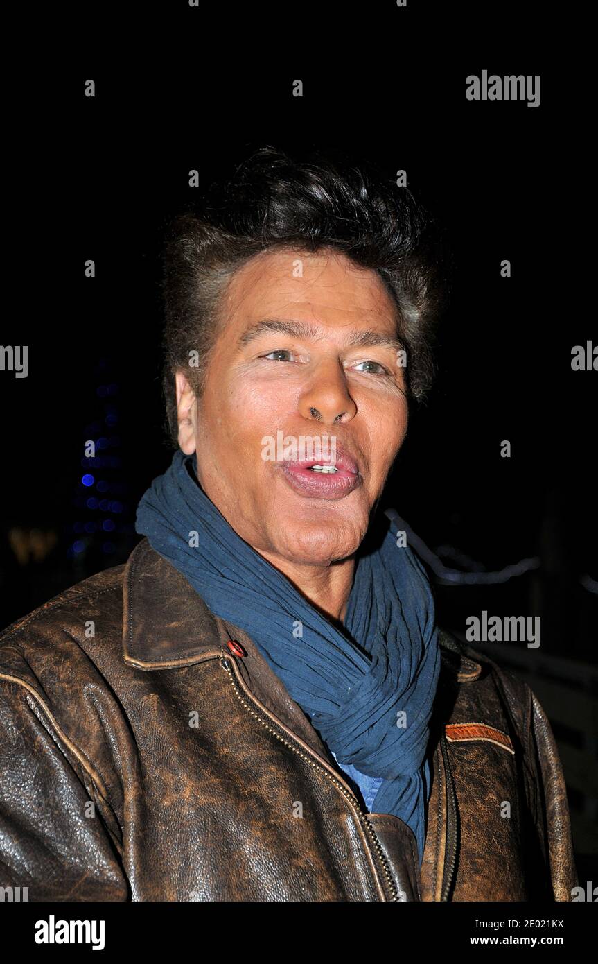 Grishka Bogdanoff during the inauguration of the temporary ice rink at ...