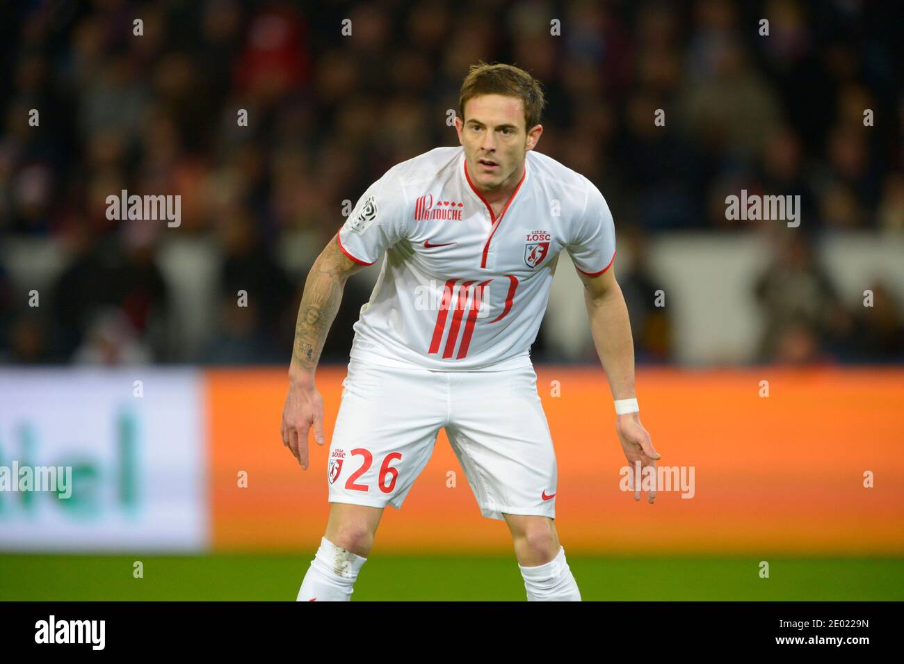 Lille's Nolan Roux during the French First League soccer match, PSG vs ...