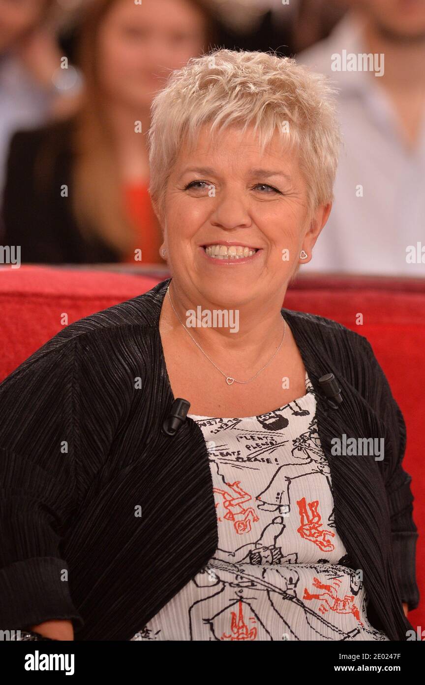 Mimie Mathy at the taping of Vivement Dimanche on October 2, 2013 in ...