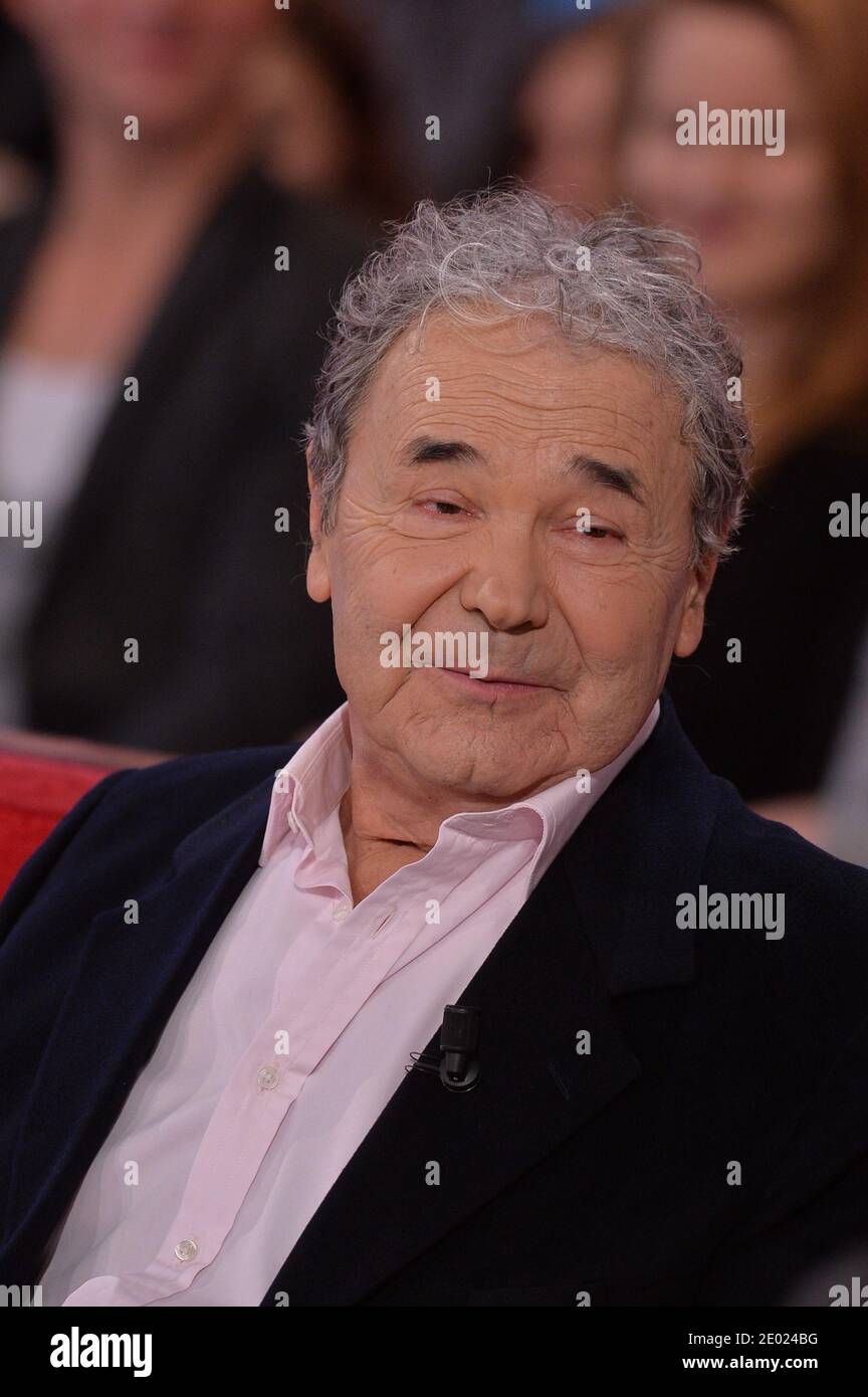 Pierre Perret at the taping of Vivement Dimanche on December 18, 2013 ...