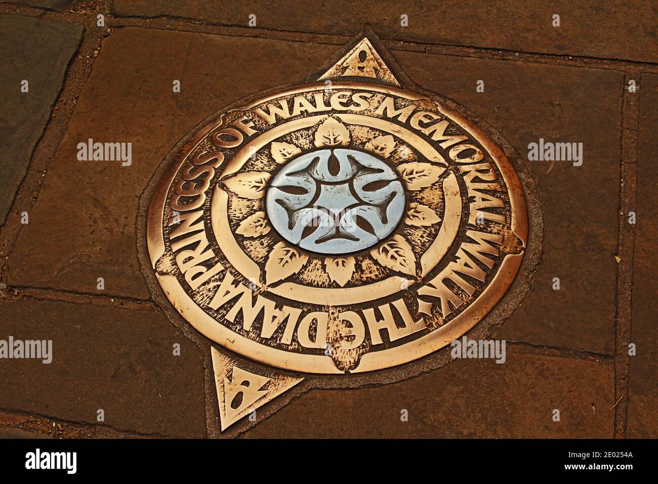 Princess Diana Memorial Walk Seal on Buckingham Palace square in London ...