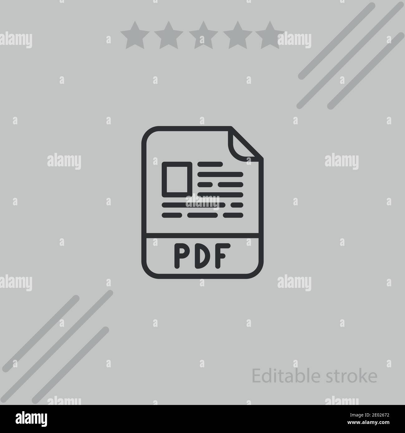 pdf vector icon modern simple vector illustration Stock Vector Image ...
