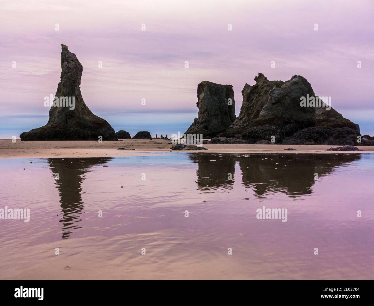 Coquille Point Beach, Bandon, Oregon USA Stock Photo - Alamy