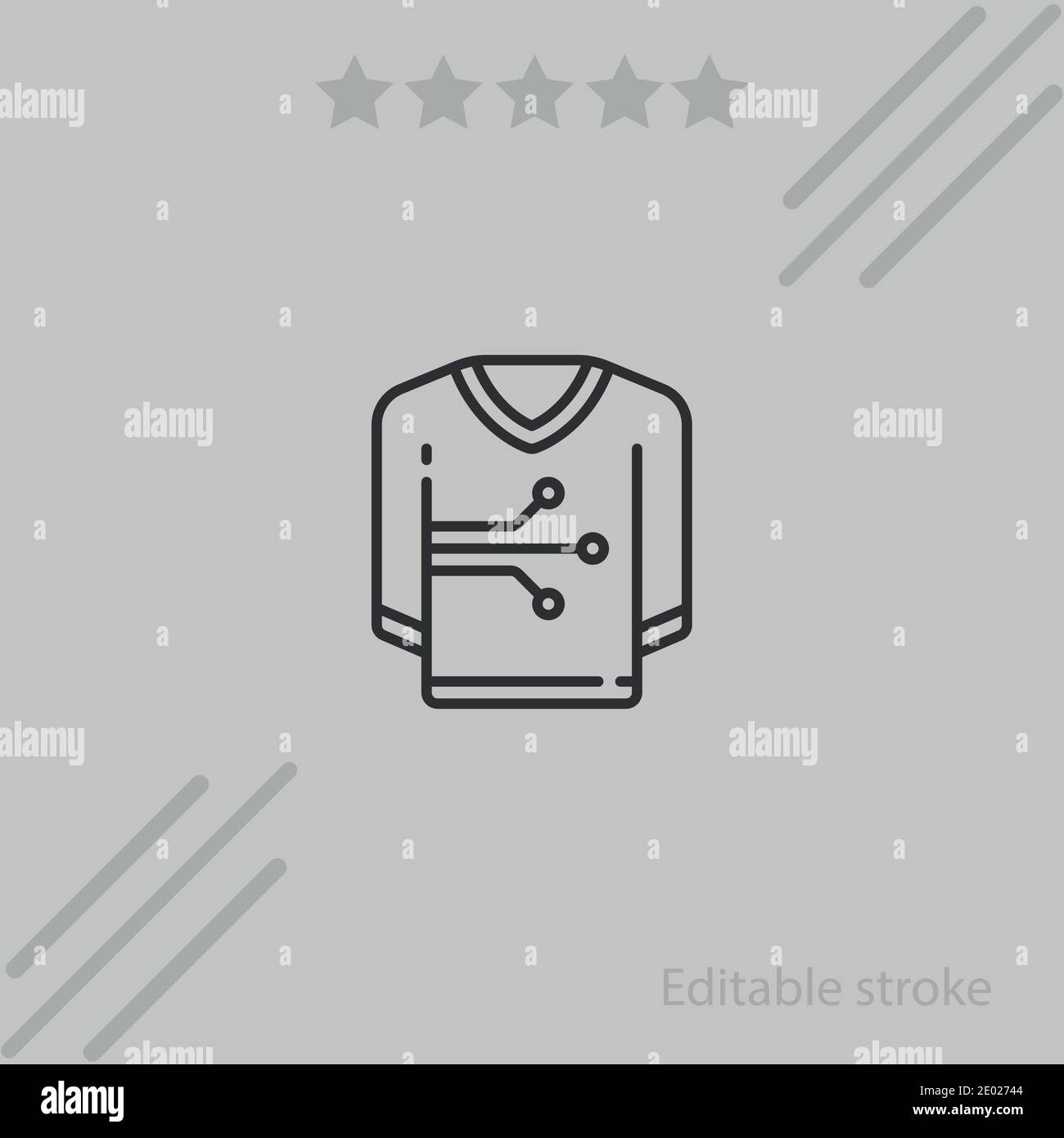 smart clothing vector icon modern simple vector illustration Stock ...