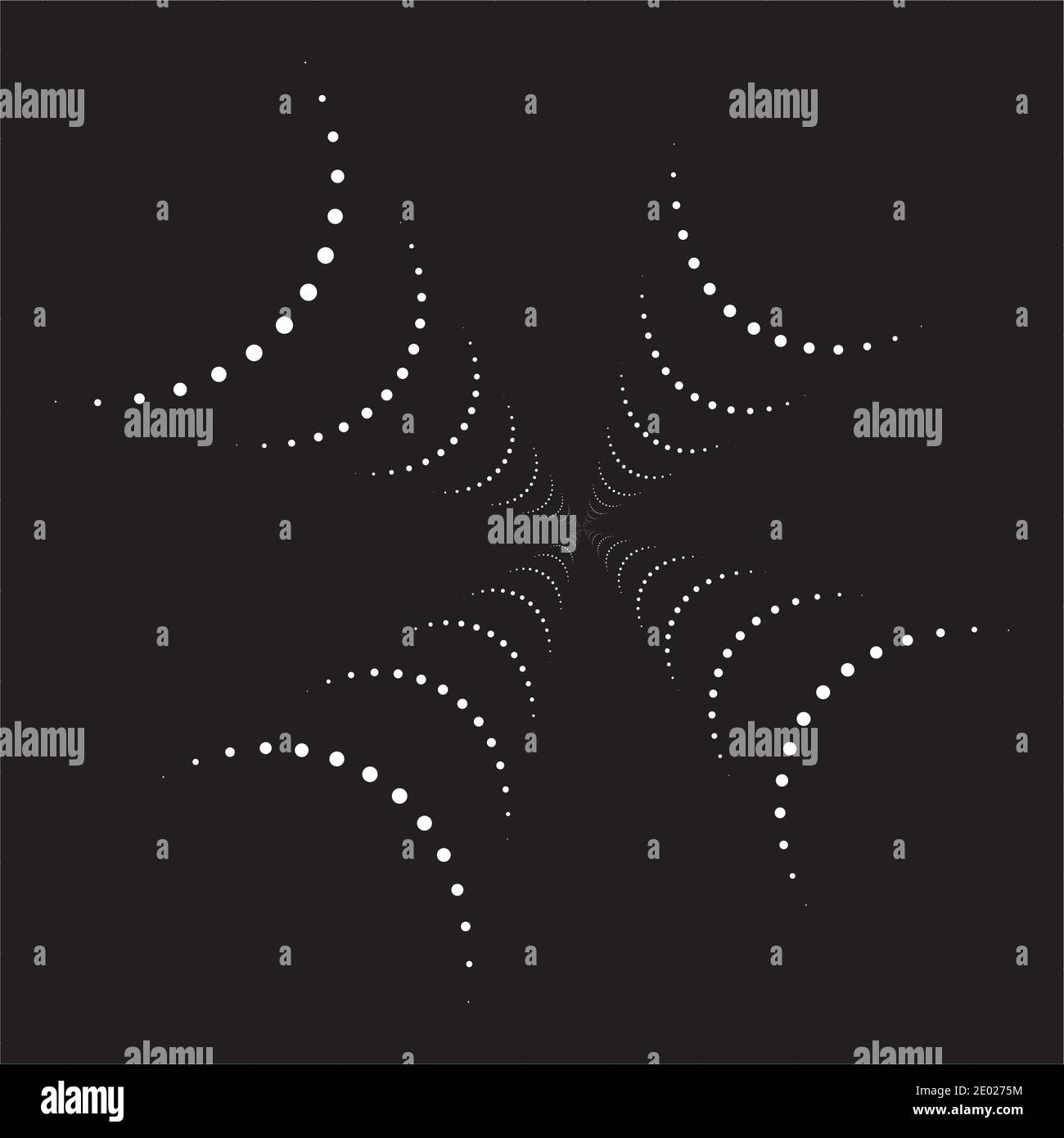 An abstract dotted burst pattern background image Stock Vector Image ...