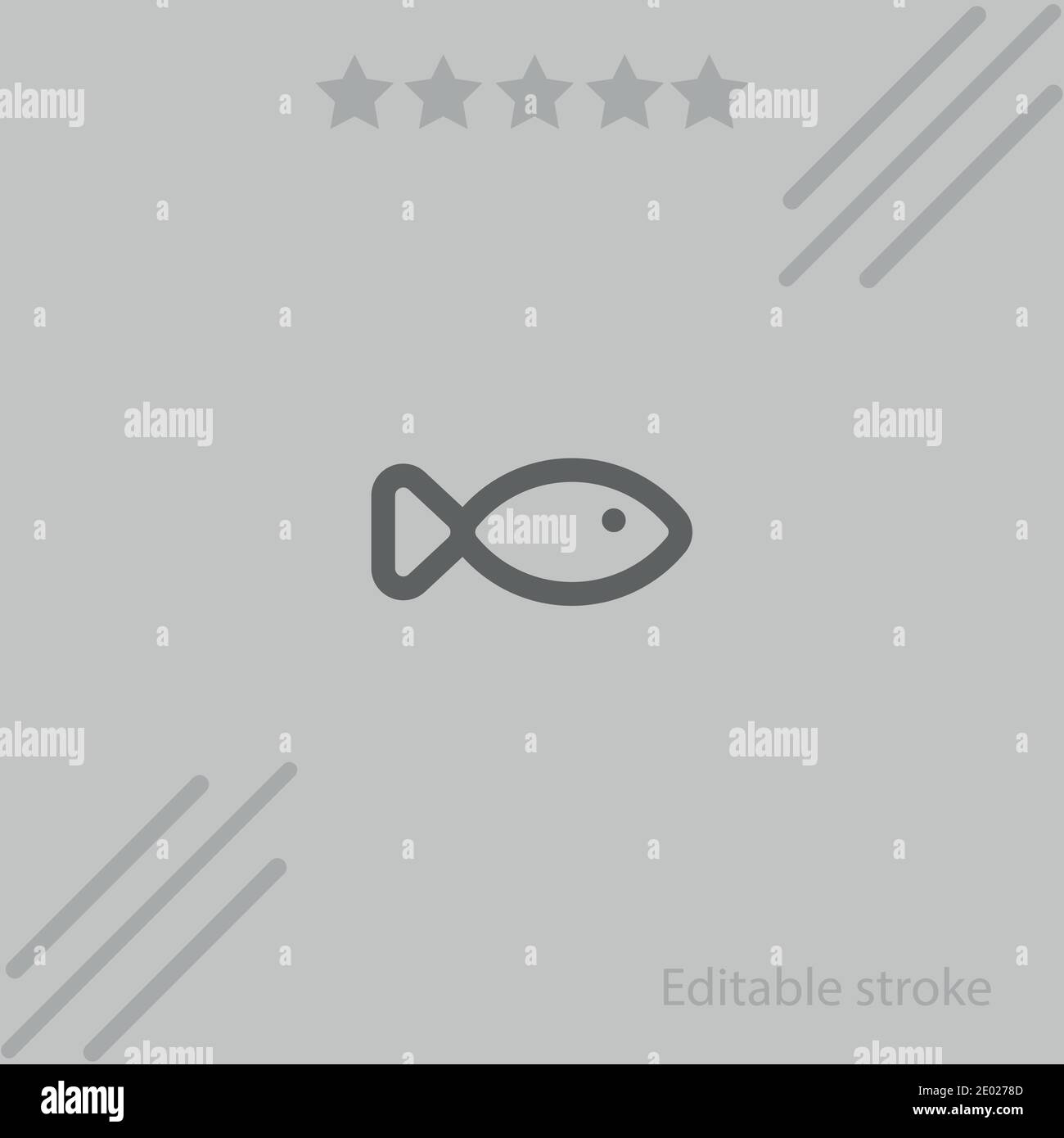 fish outline vector icon modern simple vector illustration Stock Vector ...