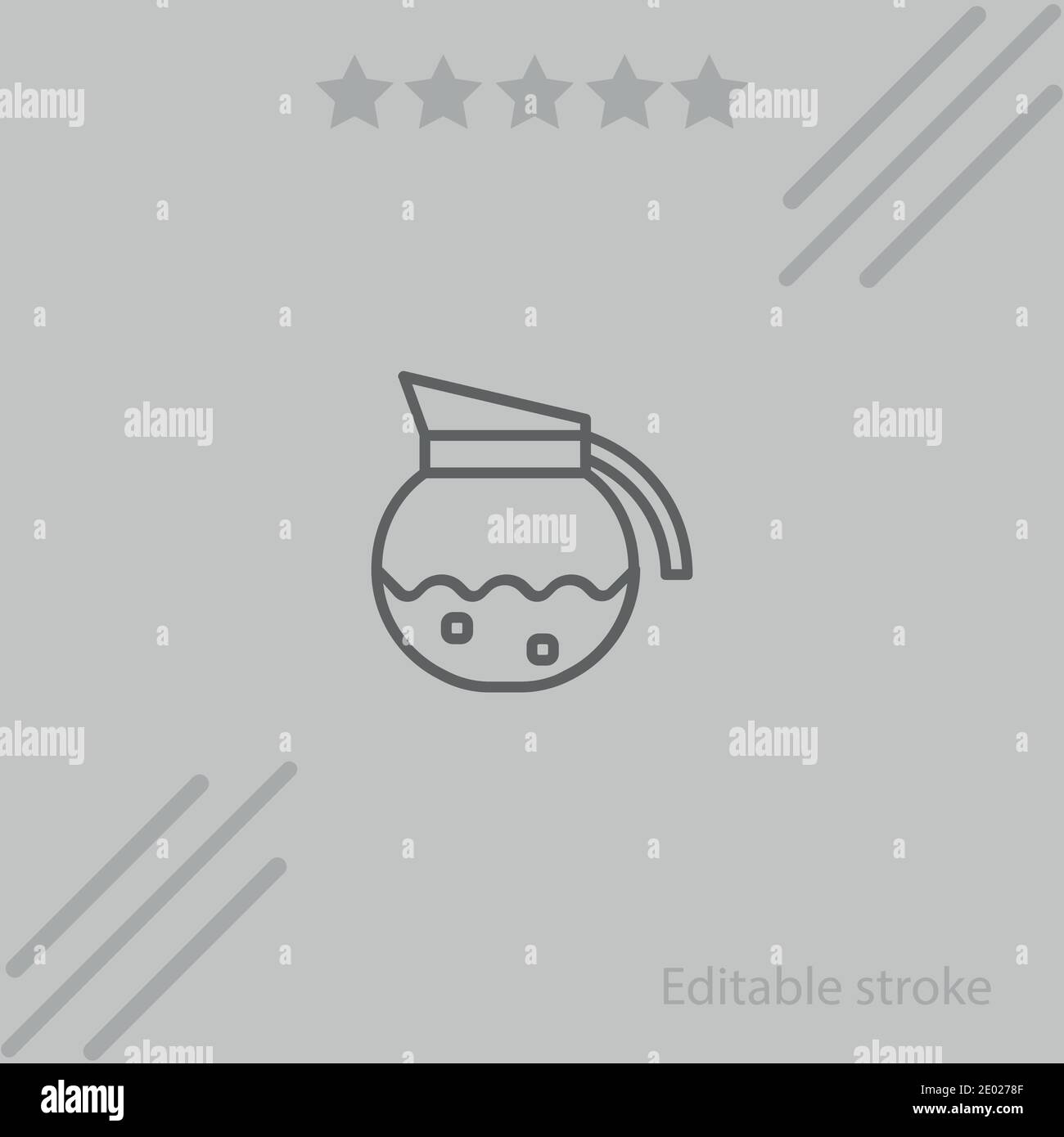 coffee pot vector icon modern simple vector illustration Stock Vector ...