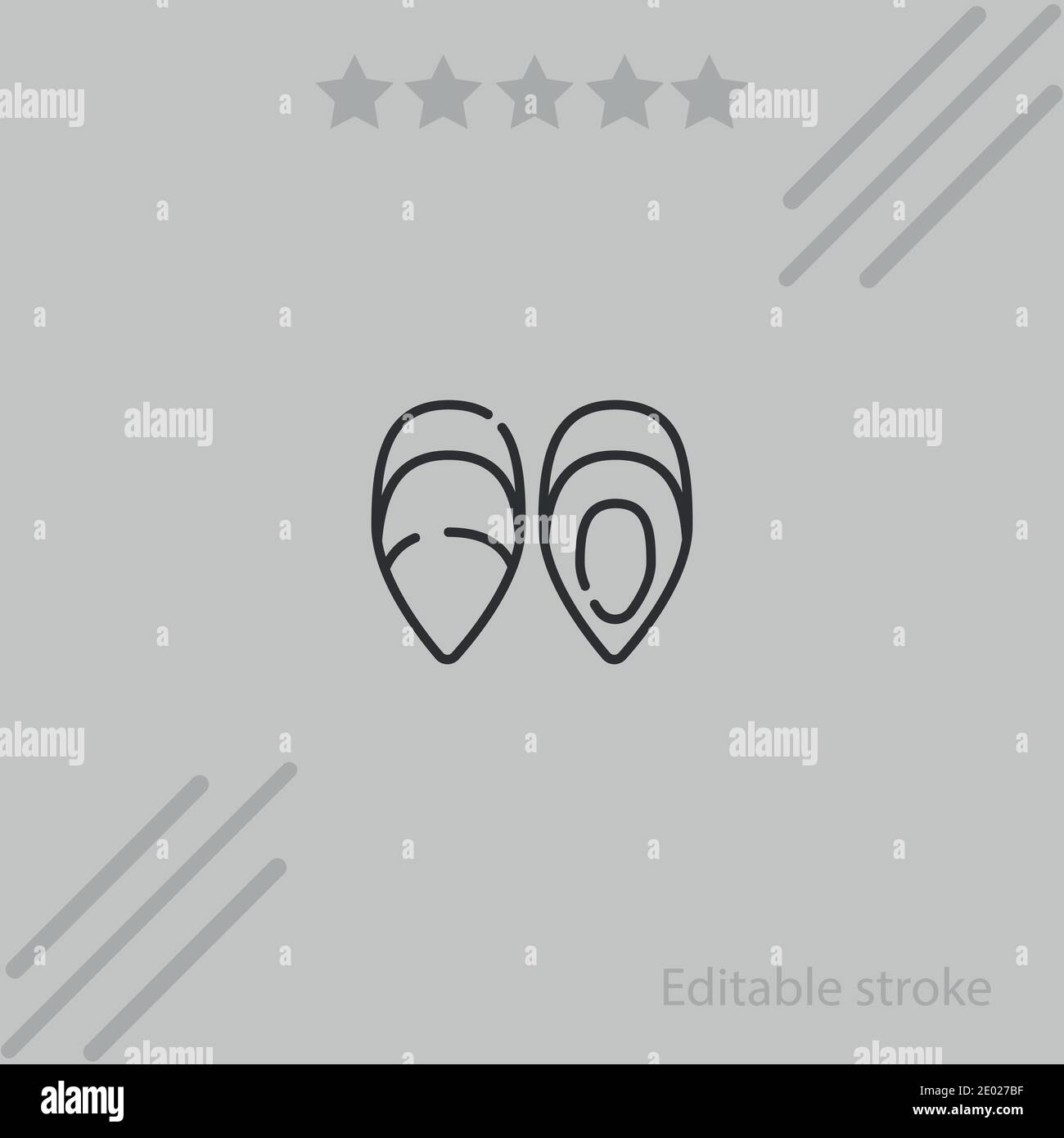 mussel vector icon modern simple vector illustration Stock Vector Image ...