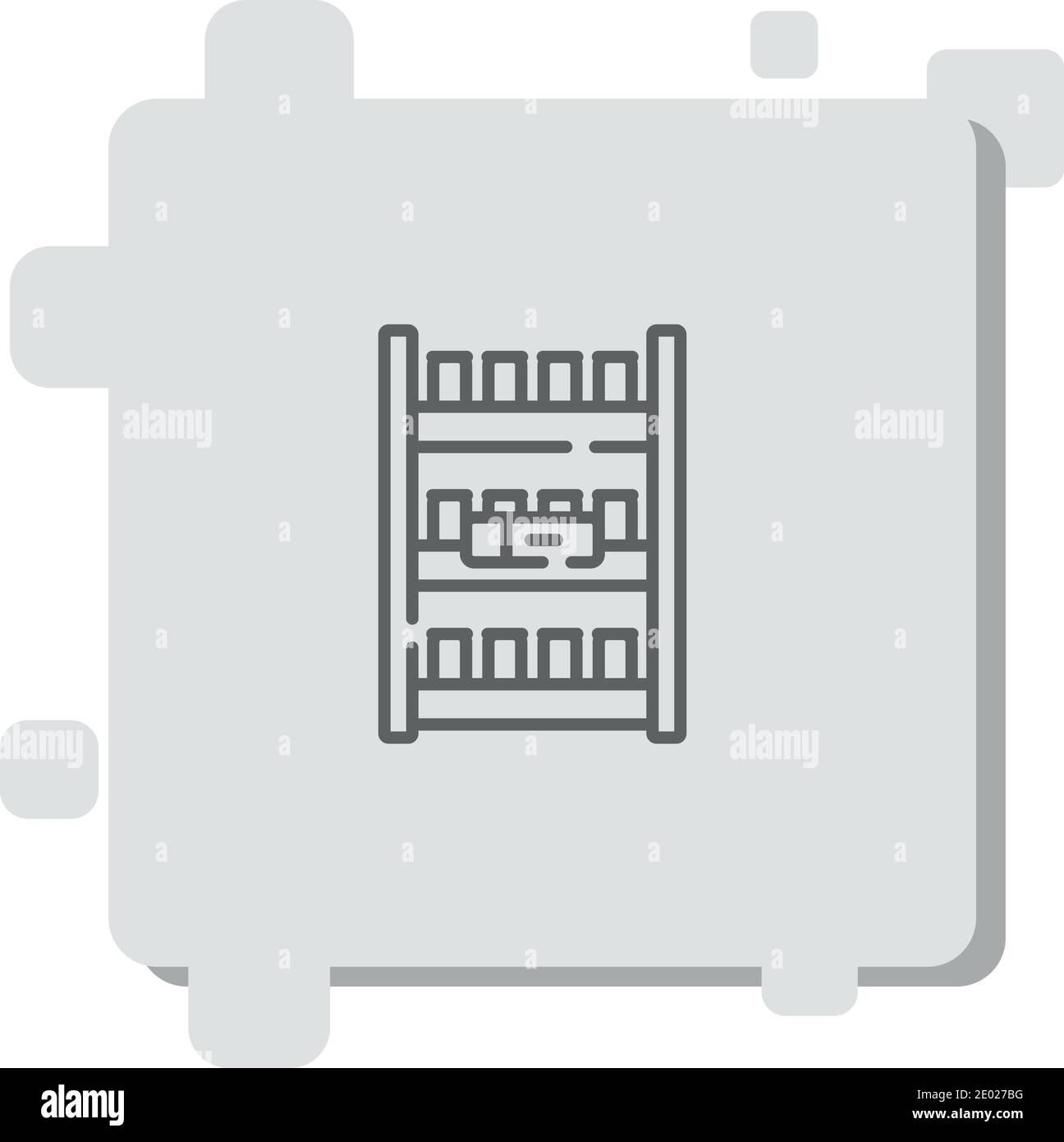 in store display vector icon modern simple vector illustration Stock ...