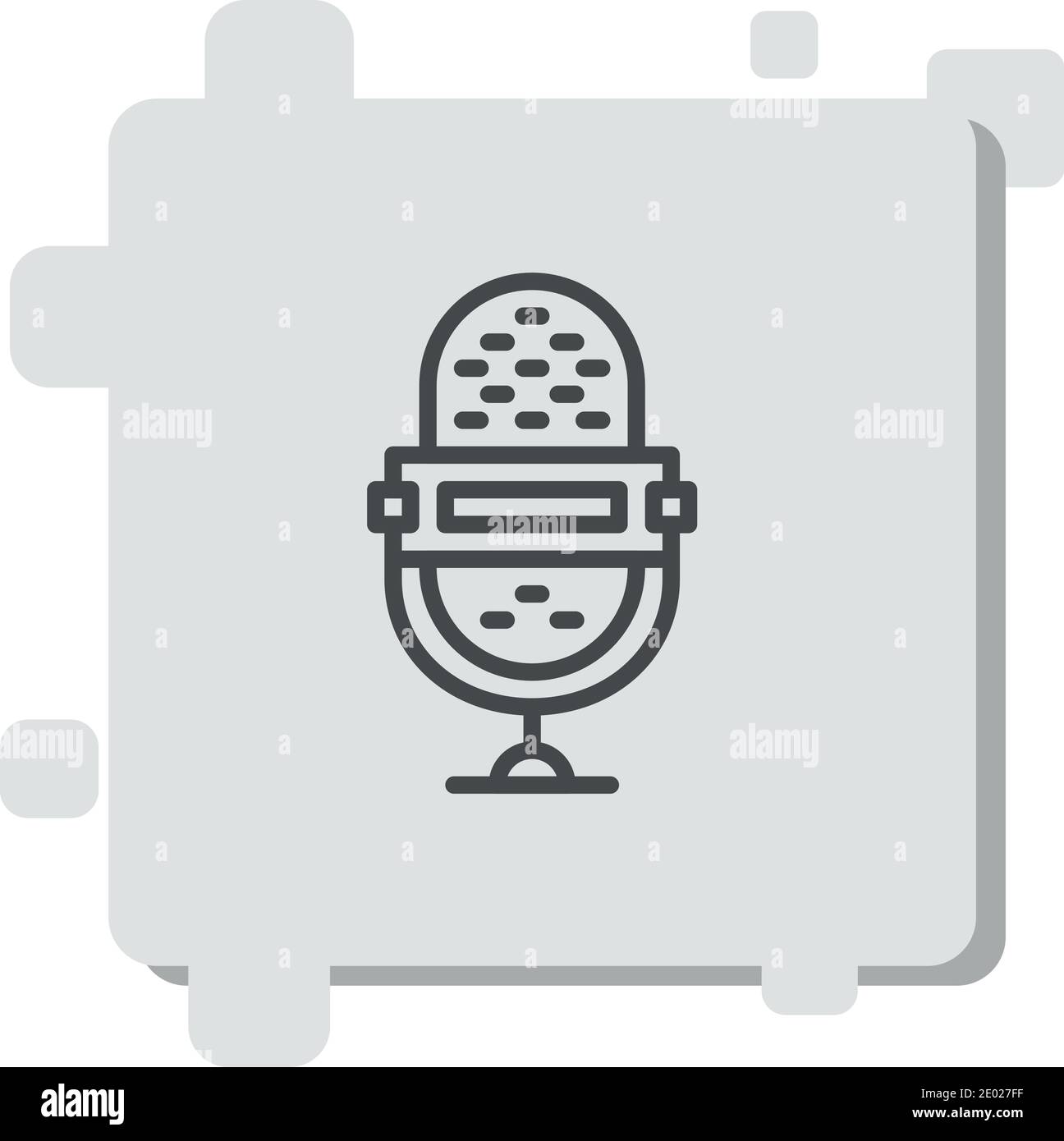 microphone vector icon modern simple vector illustration Stock Vector ...