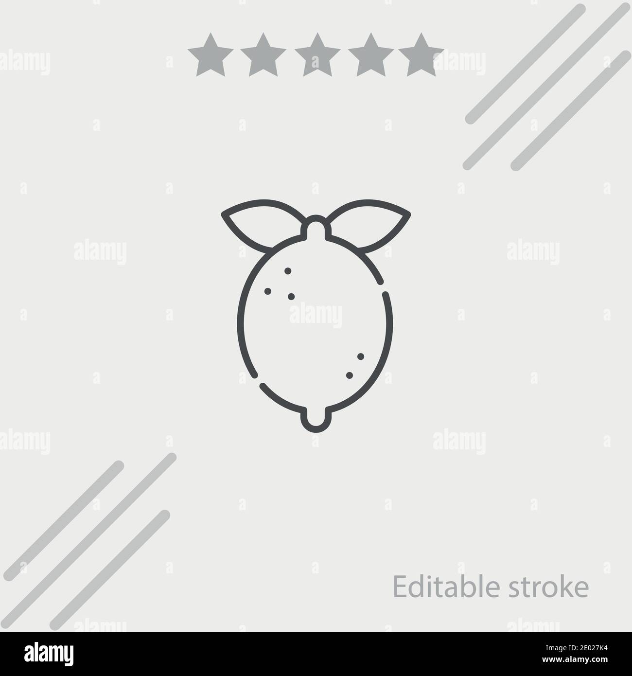 lemon vector icon modern simple vector illustration Stock Vector Image ...