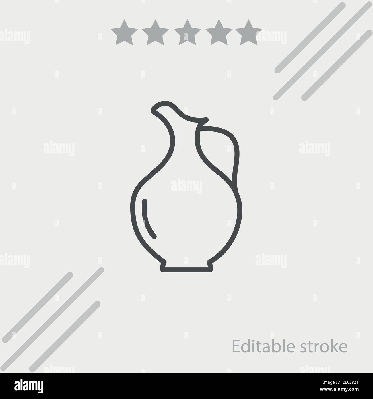 glass jug vector icon modern simple vector illustration Stock Vector ...