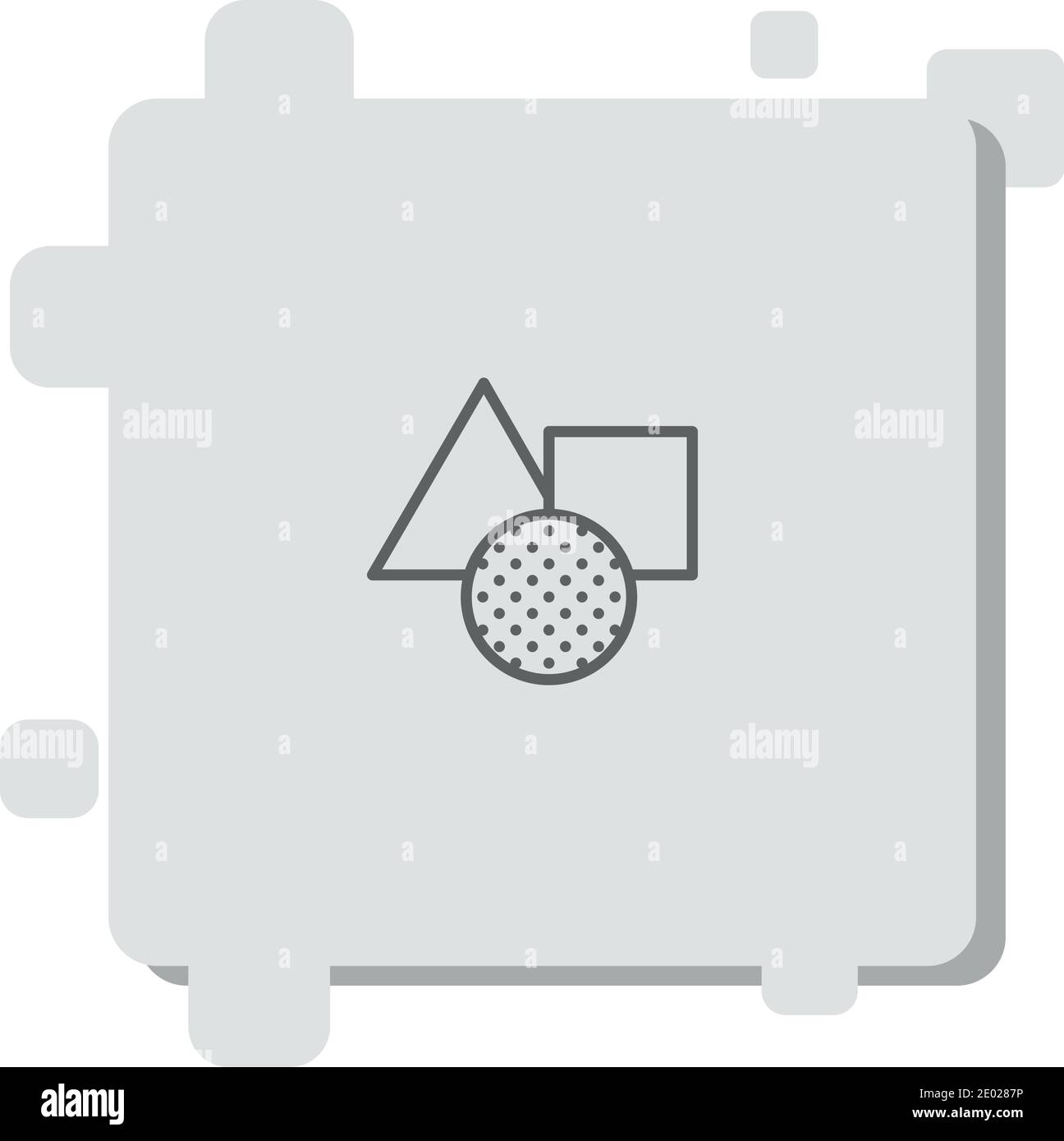 shapes vector icon modern simple vector illustration Stock Vector Image ...