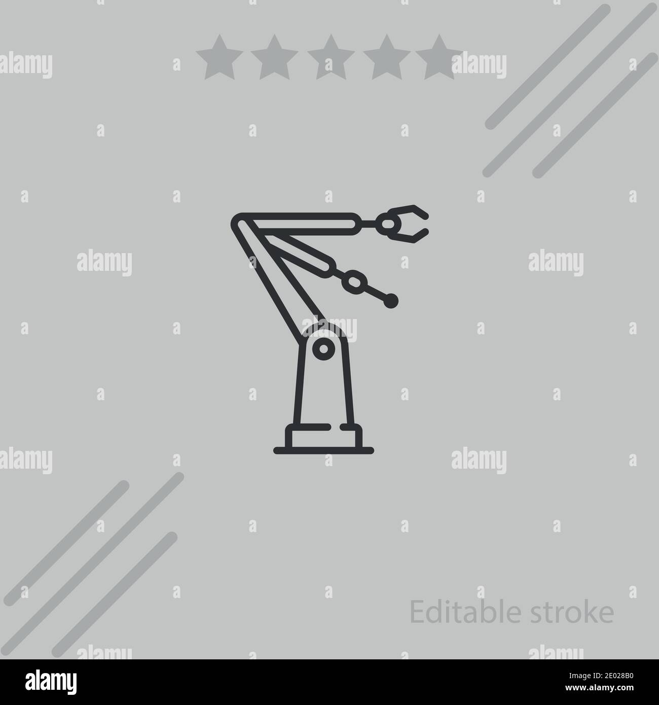 robot arm vector icon modern simple vector illustration Stock Vector Image & Art - Alamy