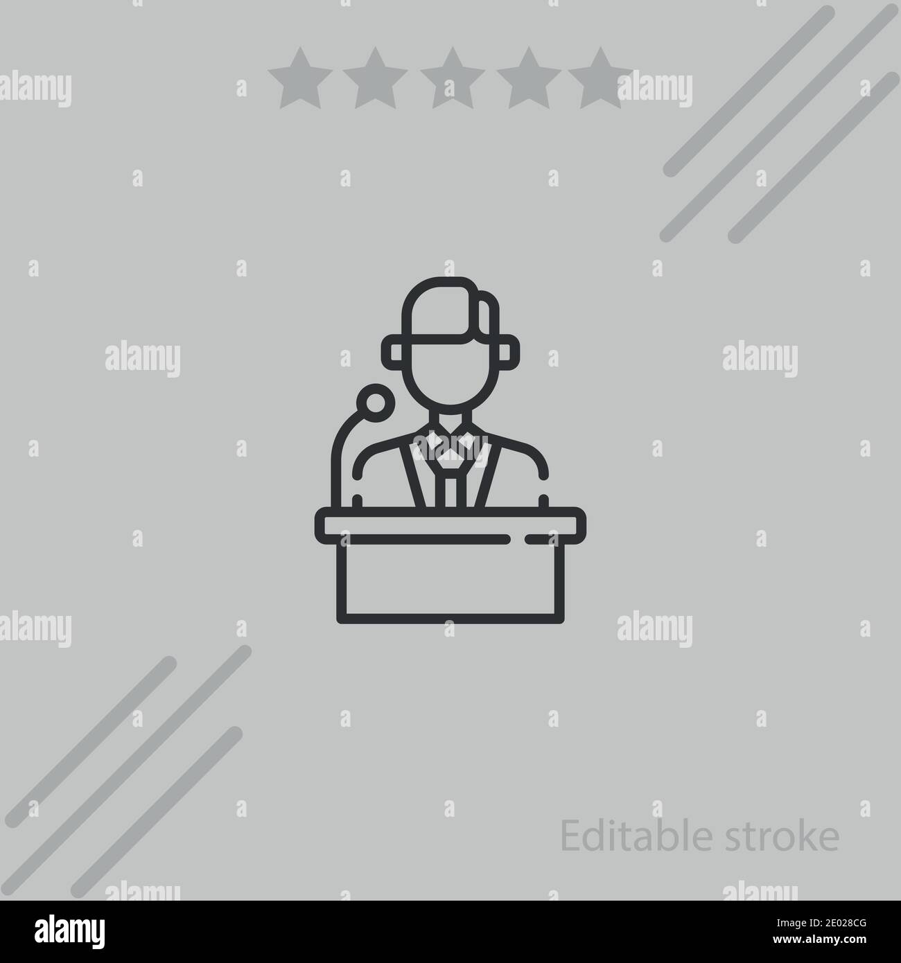 speech vector icon modern simple vector illustration Stock Vector Image ...