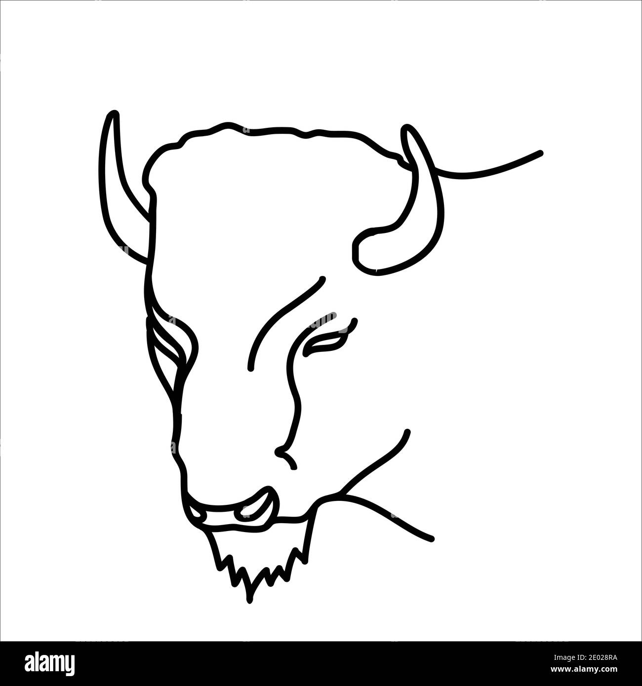 Animal bison icon design. Vector, clip art, illustration, line icon ... Animal bison icon design. Vector, clip art, illustration, line icon ...