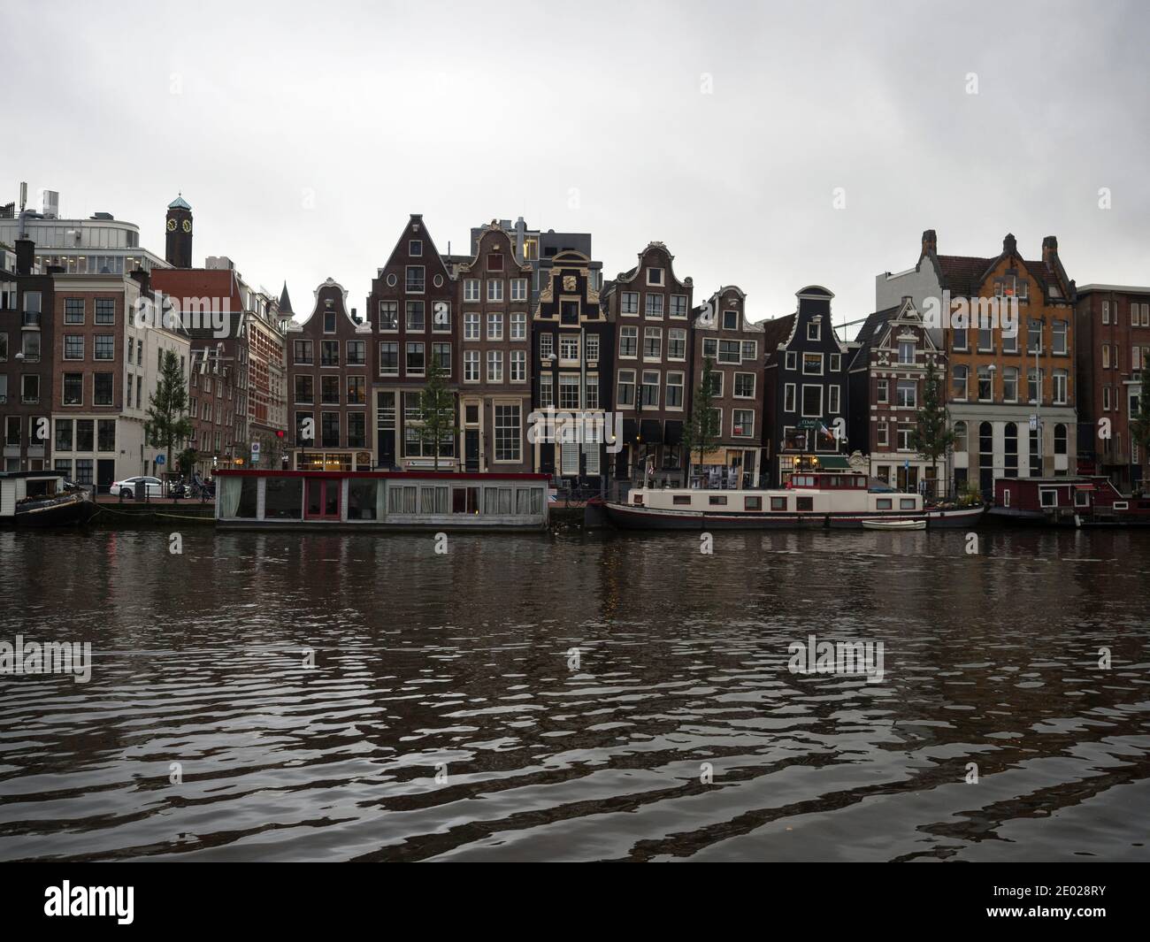 Typical Amsterdam style architecture exterior facade of houses ...
