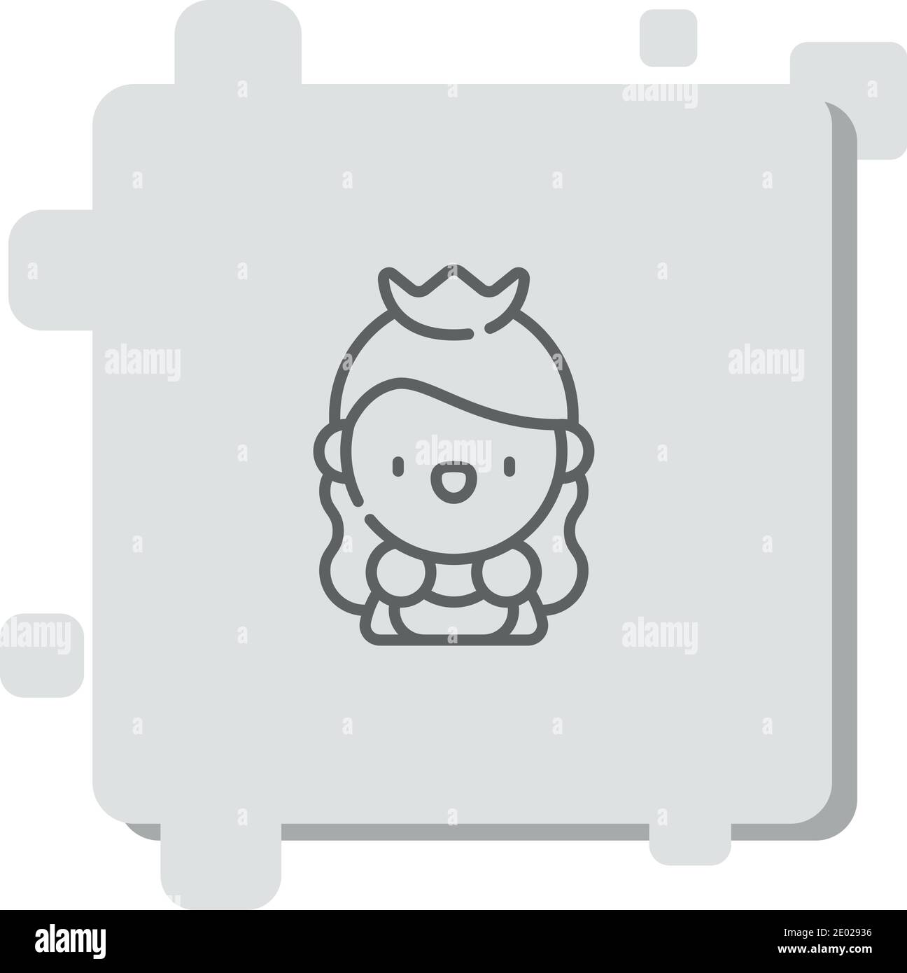 princess vector icon modern simple vector illustration Stock Vector ...